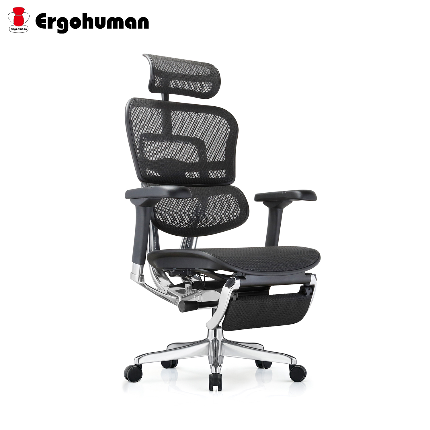 Ergohuman Elite 2 Full Mesh Ergonomic Chair With Legrest (10 Years Lim ...