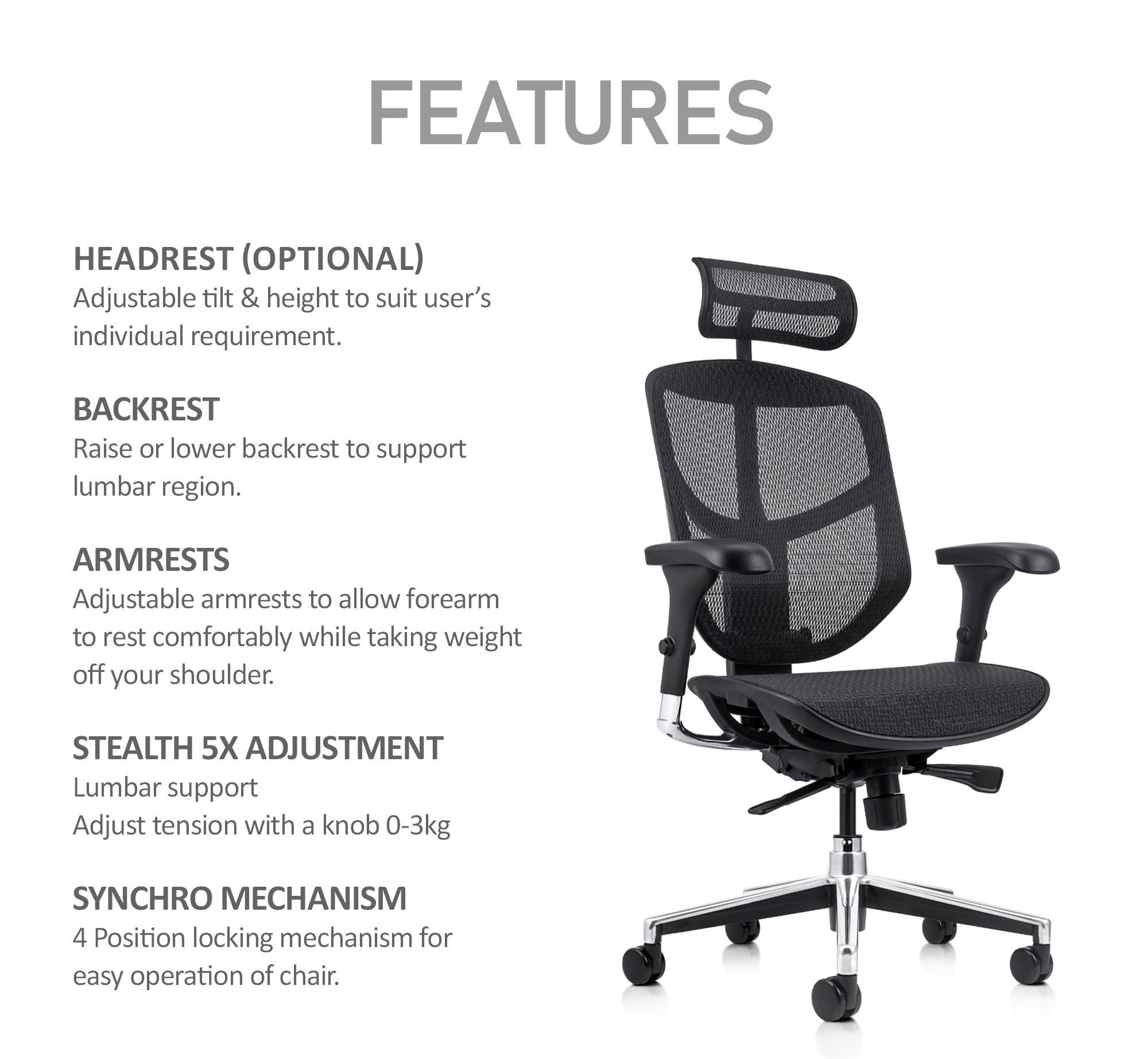 Ergohuman Enjoy Deluxe 2 Full Mesh Ergonomic Office Chair – Ergohuman Singapore